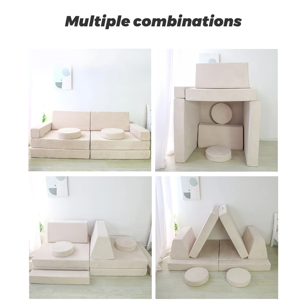 Parent-child Sofa Nugget Couch Modern Playroom Kids Sofa With Certipur ...