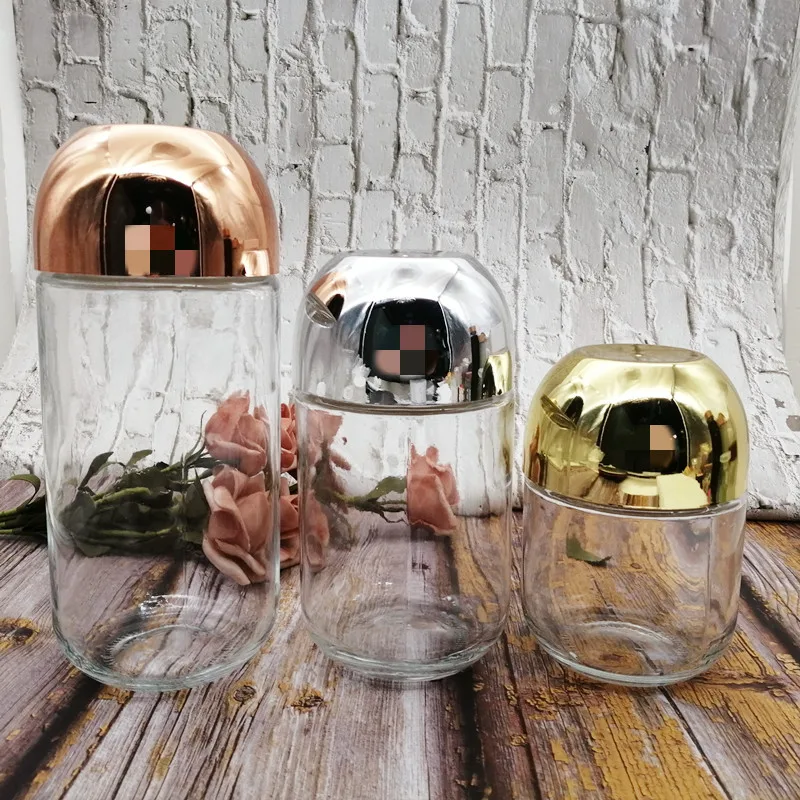 Capsule Glass Bottle Airtight Food Storage Canister Containers Jam ...