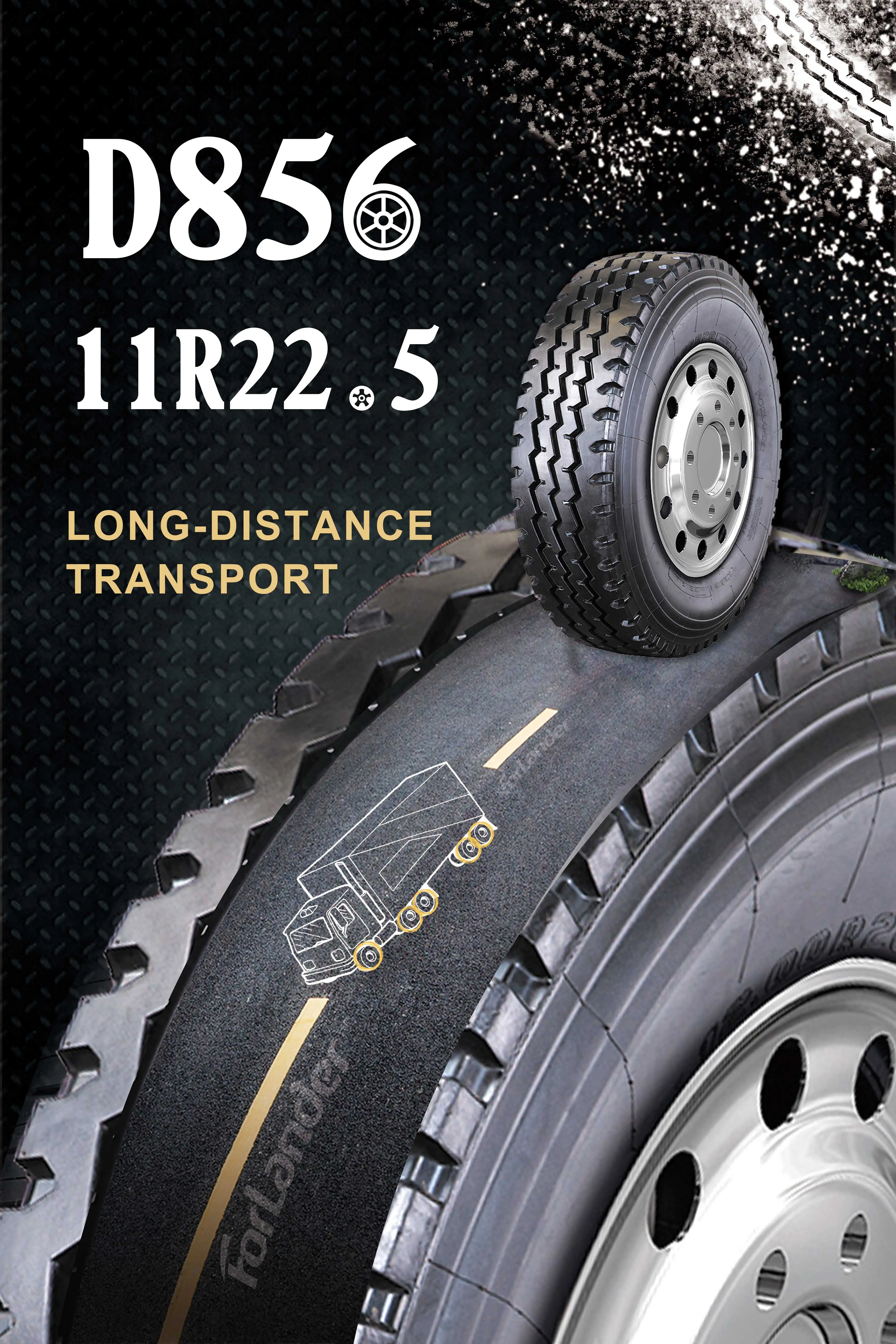 FORLANDER D856 18PR 11R22.5 - Durable Commercial Truck Tires