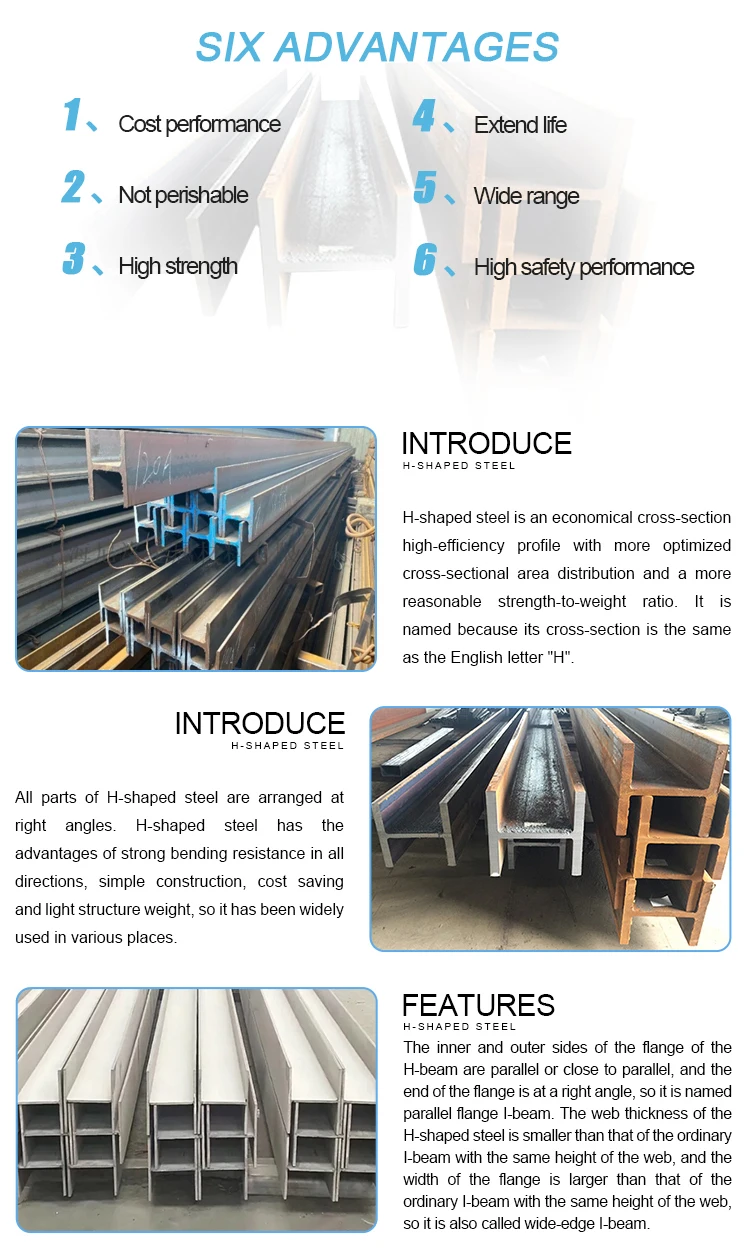 H Beam Astm A36 A992 Hot Rolled Welding Universal Beam Q235b Q345b I ...