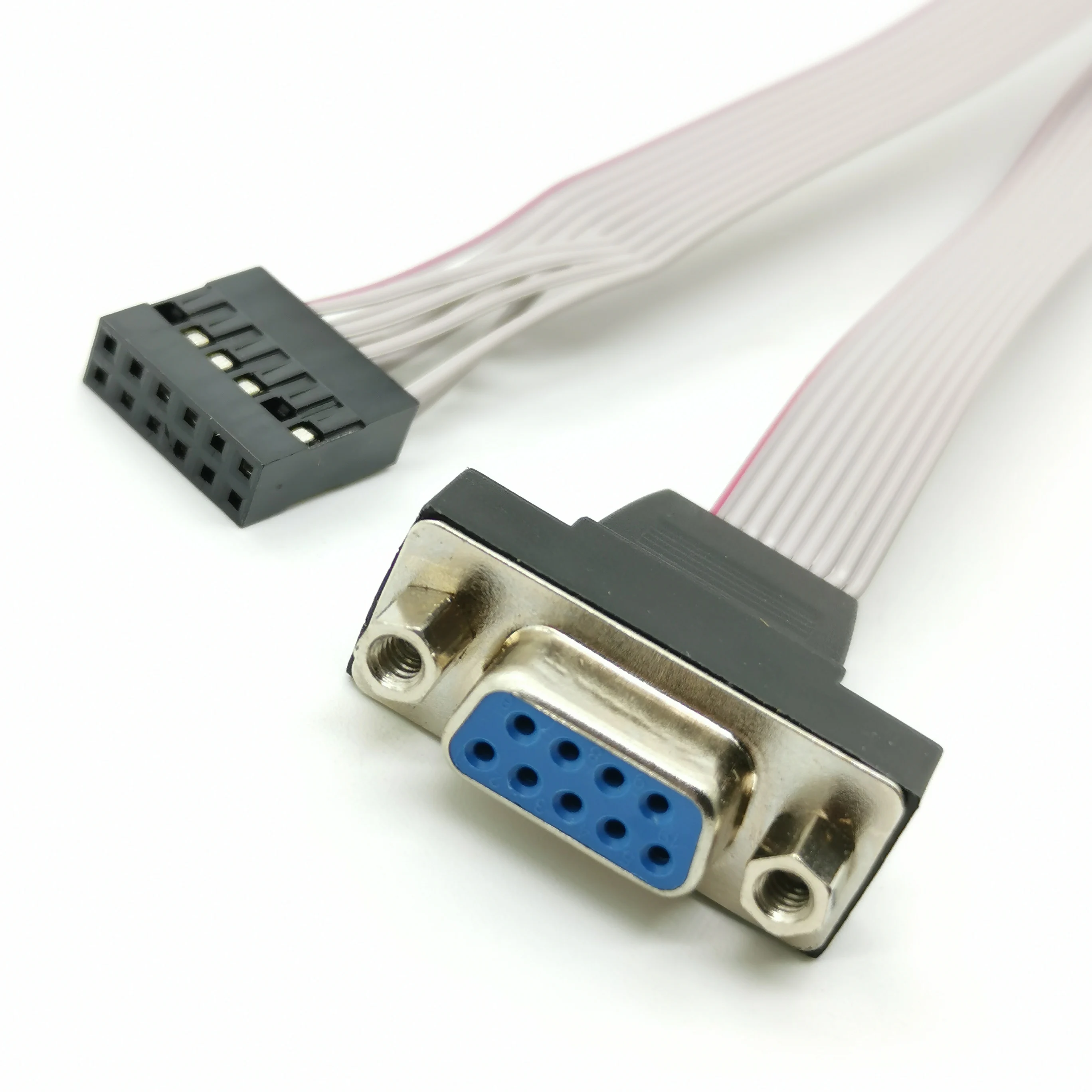 RS232 DB9F to Dupont 12pin 2.54mm flat ribbon grey IDC cable| Alibaba.com