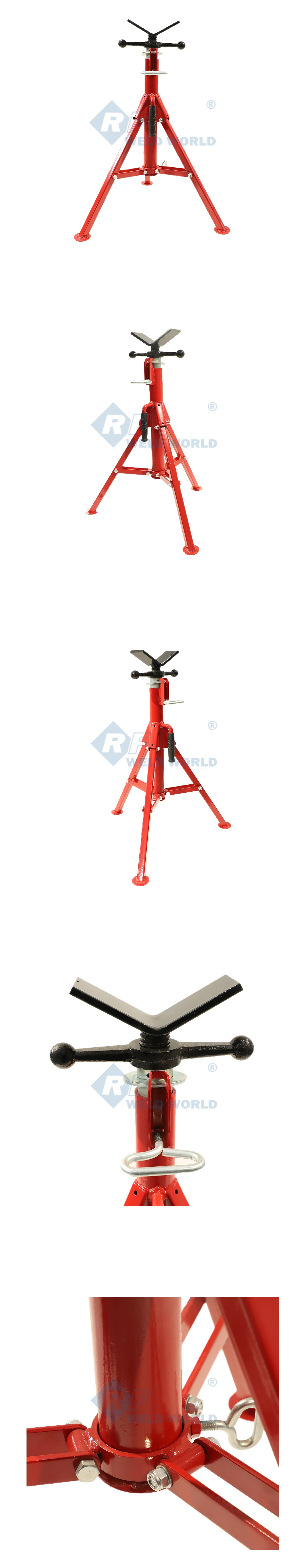 Heavy Duty Pipe Bracket Support Stands V Shaped Head Pipe Stand ...