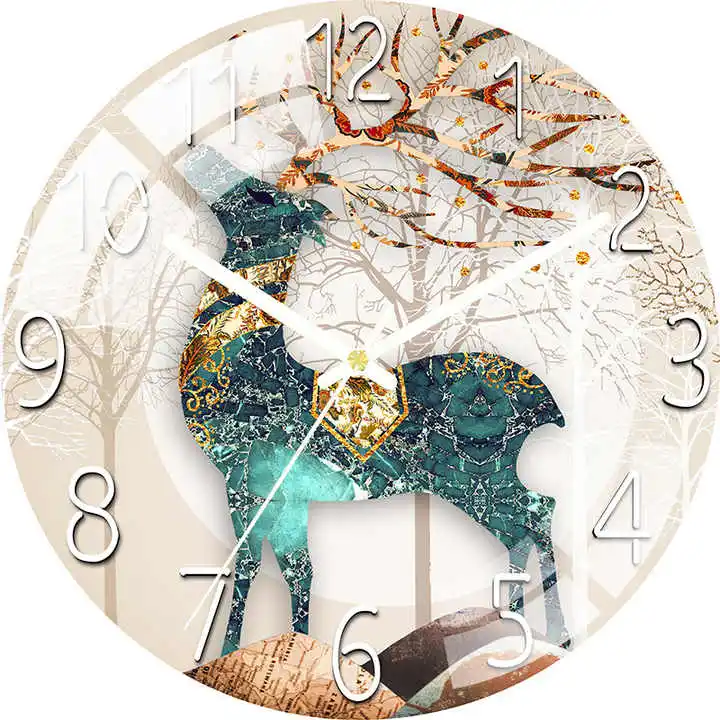 12-inch Retro American Wall Clock Creative Three-dimensional Clock ...