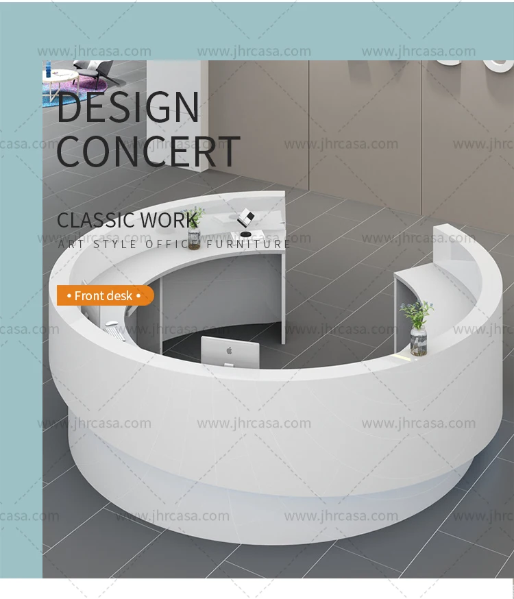 Stainless Steel Reception Front Desk Modern Design Mirror Polished ...