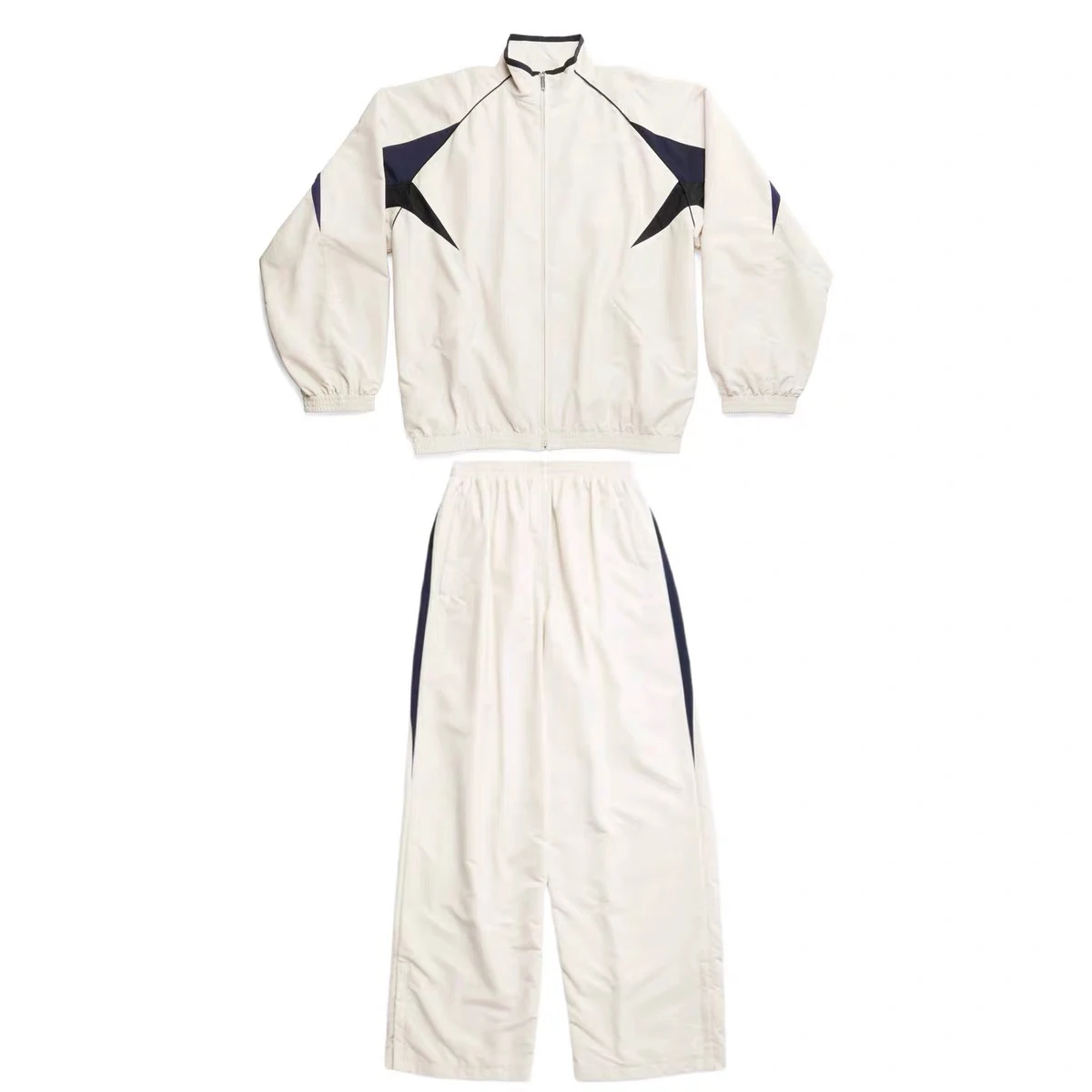 Custom Nylon Men’s Windbreaker Tracksuit Set - Vintage Style