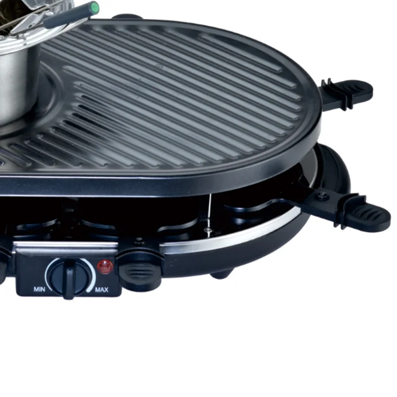 GS CB Electric Oval Grill Griddle - 3-in-1 Raclette Grill