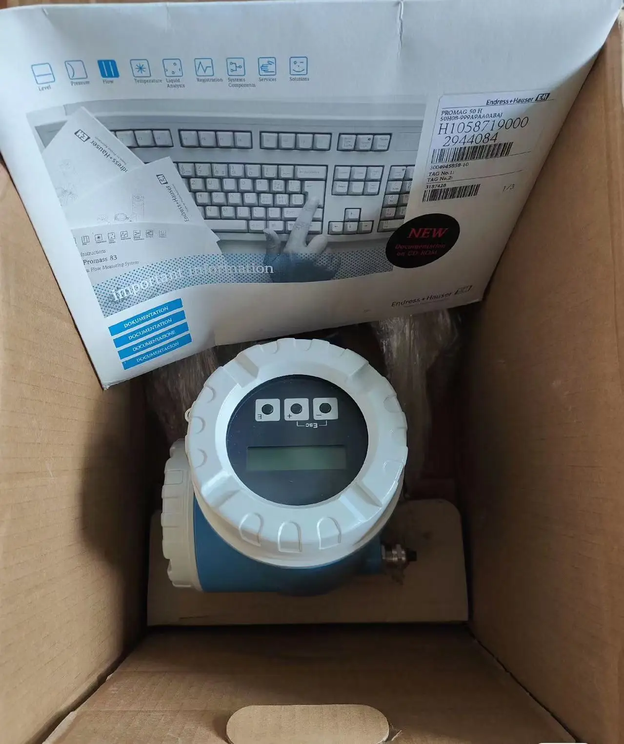 Endress+hauser Electromagnetic Flow Meter - Promag 400 Series 5L4C25 ...