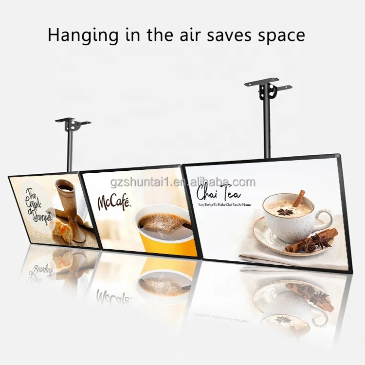 Kfc Fast Food Cafe Menu Board Display Illuminated Led Menu Backlit ...