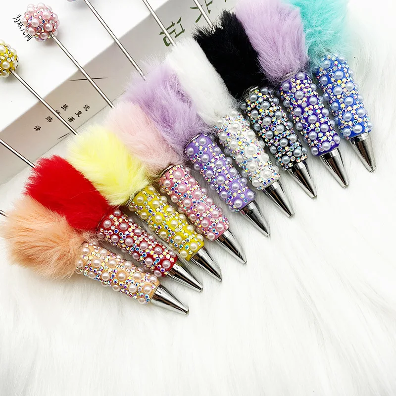 Wholesale Glitter Beadable Pens Full Rhinestone Fancy Beaded Ballpoint ...