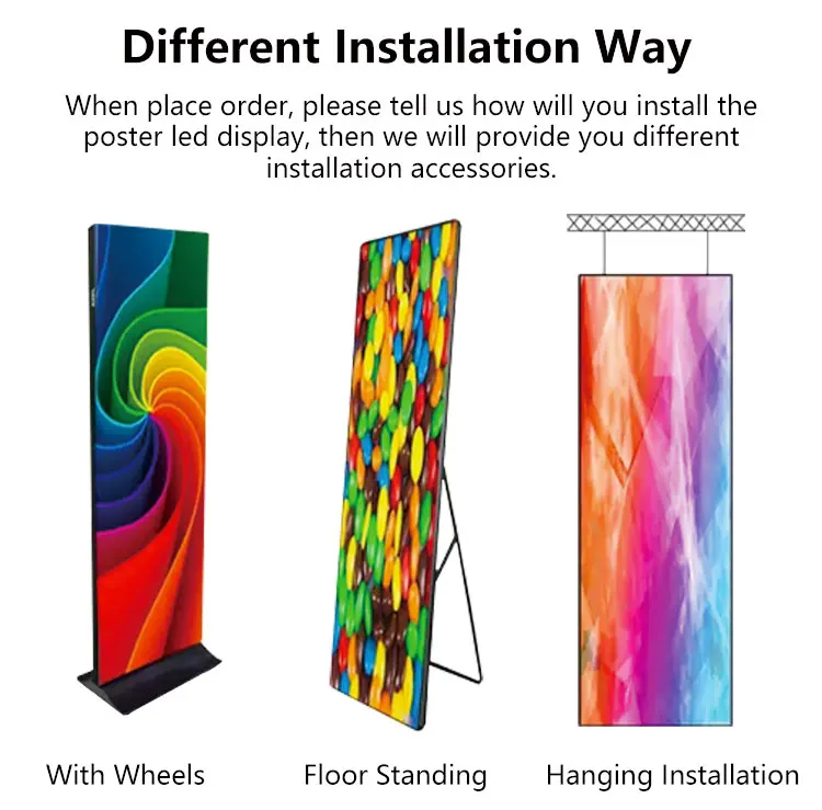 2025 New Led Poster 640x1920mm Screen P1.2 P1.5 P1.8 P2 P2.5 Flooring ...