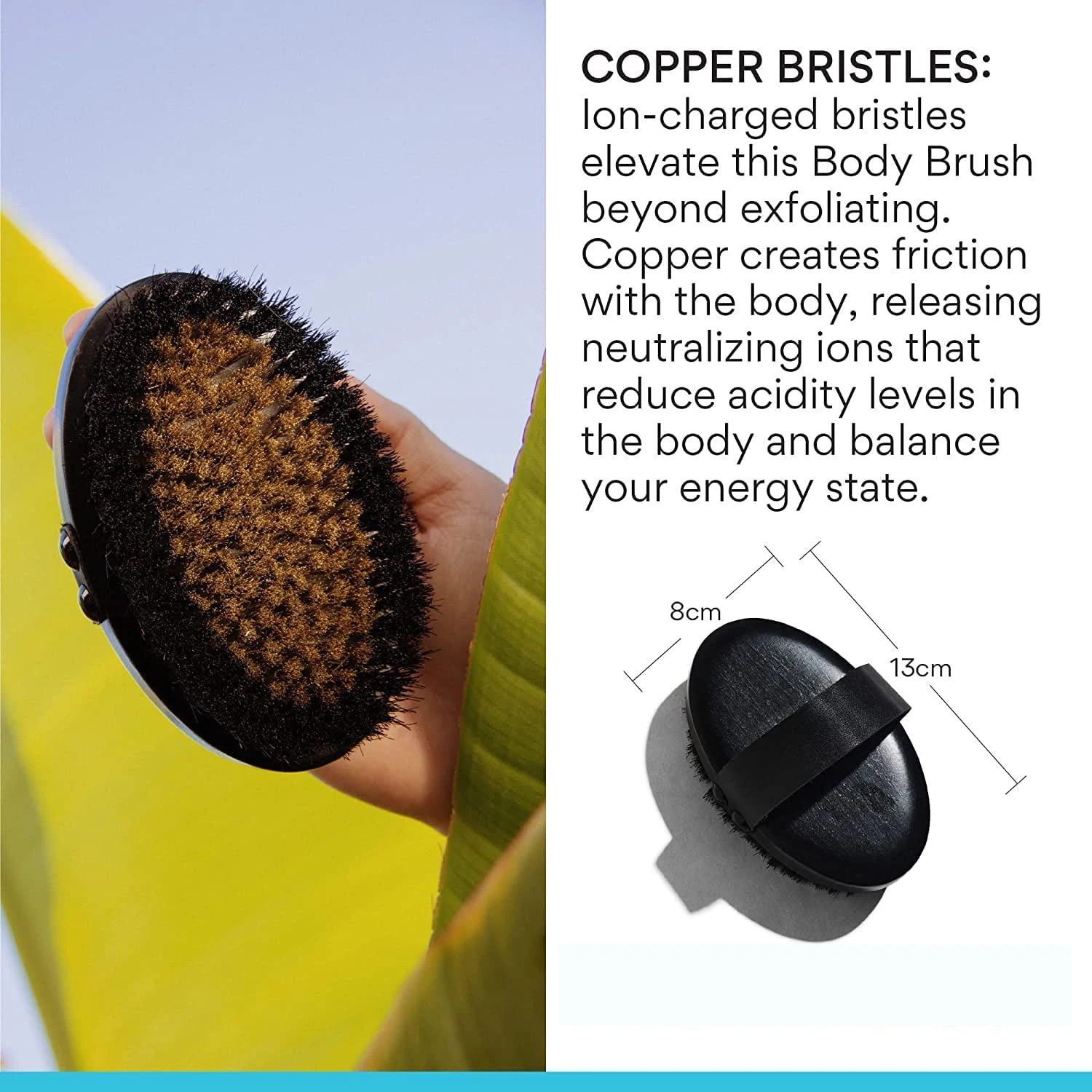 New Arrival Black Copper Dry Brush - Exfoliate & Reduce Stress