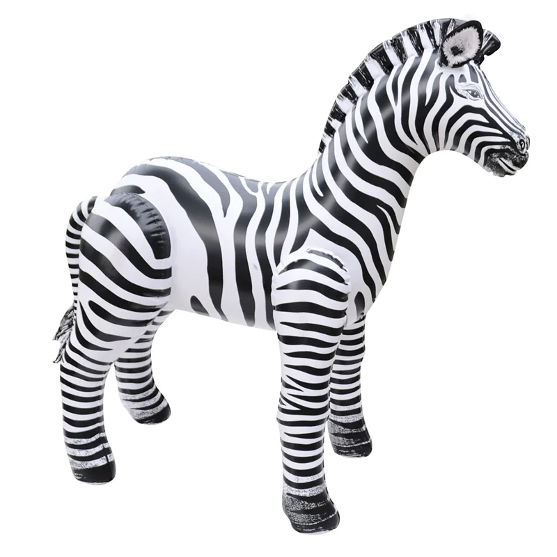 Pvc Zebra Model Realistic Inflatable Animal Toy For Theme Party ...