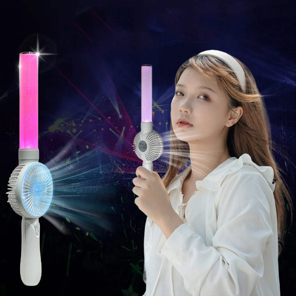 Led Glow Stick Tour Concert Cheering Hand Wand With Fan Holding ...