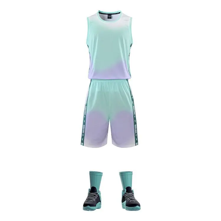 Jersey Team Reversible Blue And Orange Vintage Basketball Uniform - Buy ...
