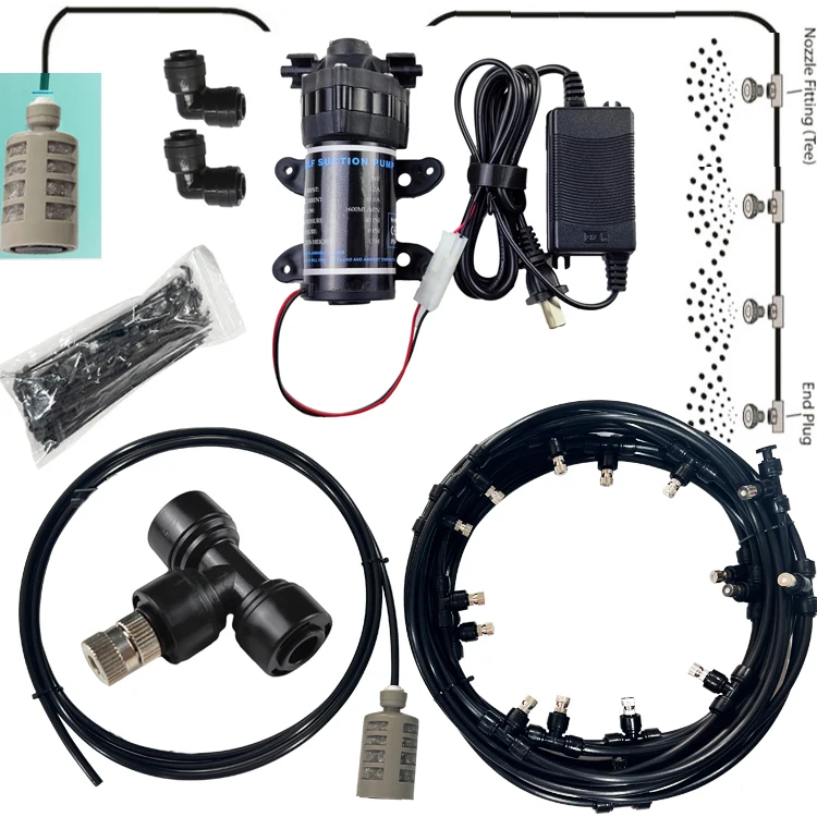 Efficient Garden Cooling with Low Pressure Misting System