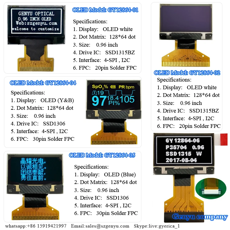 Genyu OLED Screens - Compact, High-Performance Displays