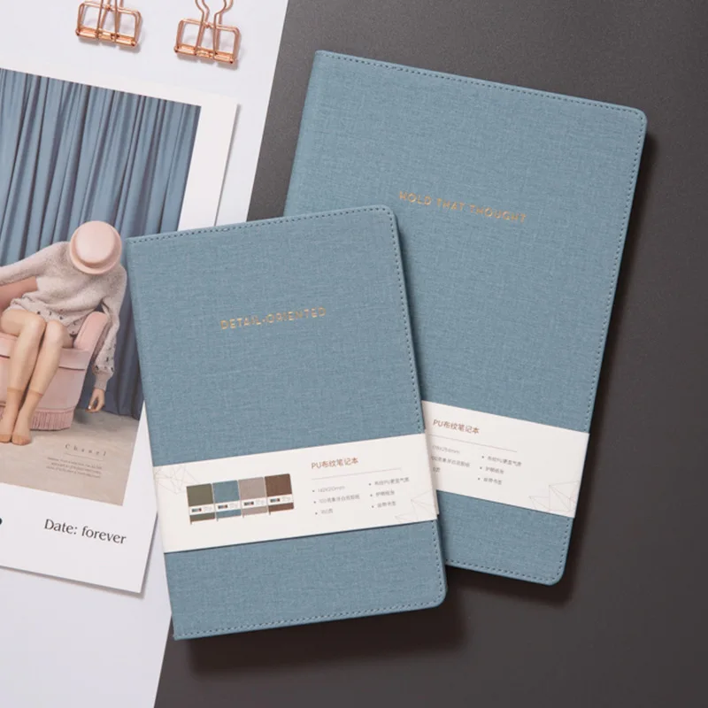 2025 Fashion A5 Custom Linen Diary Notebook A5 Hardcover Planner Agenda ...
