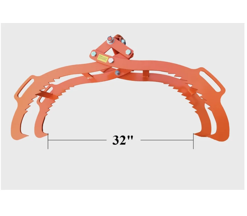 32 Inches Timber Lifting Claws Long Tongs Logging Tool Log Grabber Wood ...