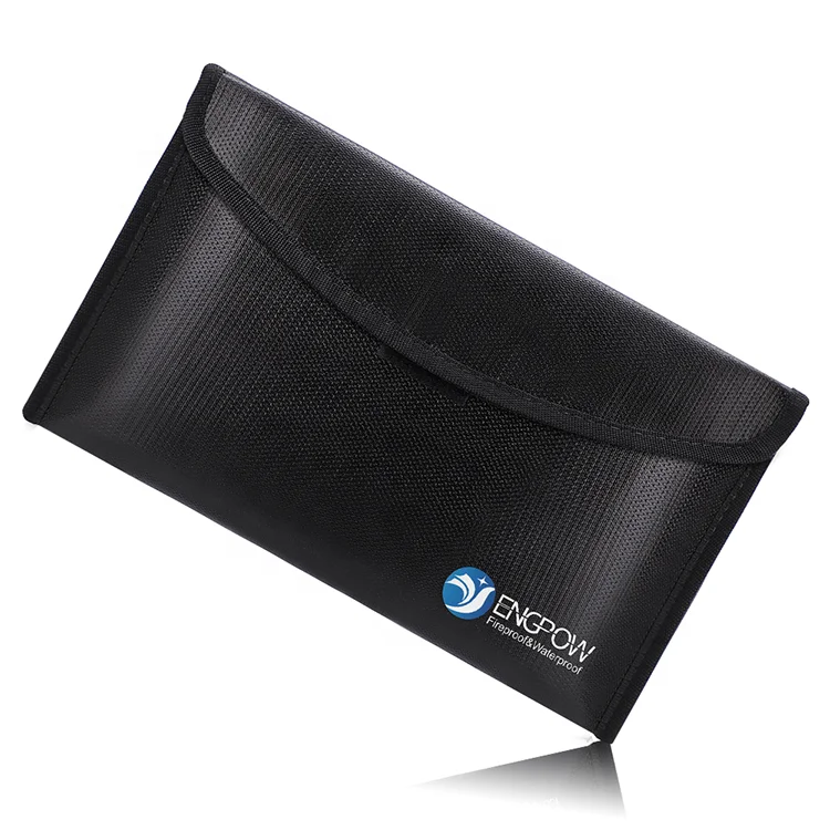 Waterproof Fireproof Safe Storage Pouch Envelope For A4 File Folder ...