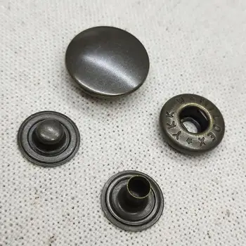 Antique Brass Customized Metal Press Yk Snap Button For Garments K ...