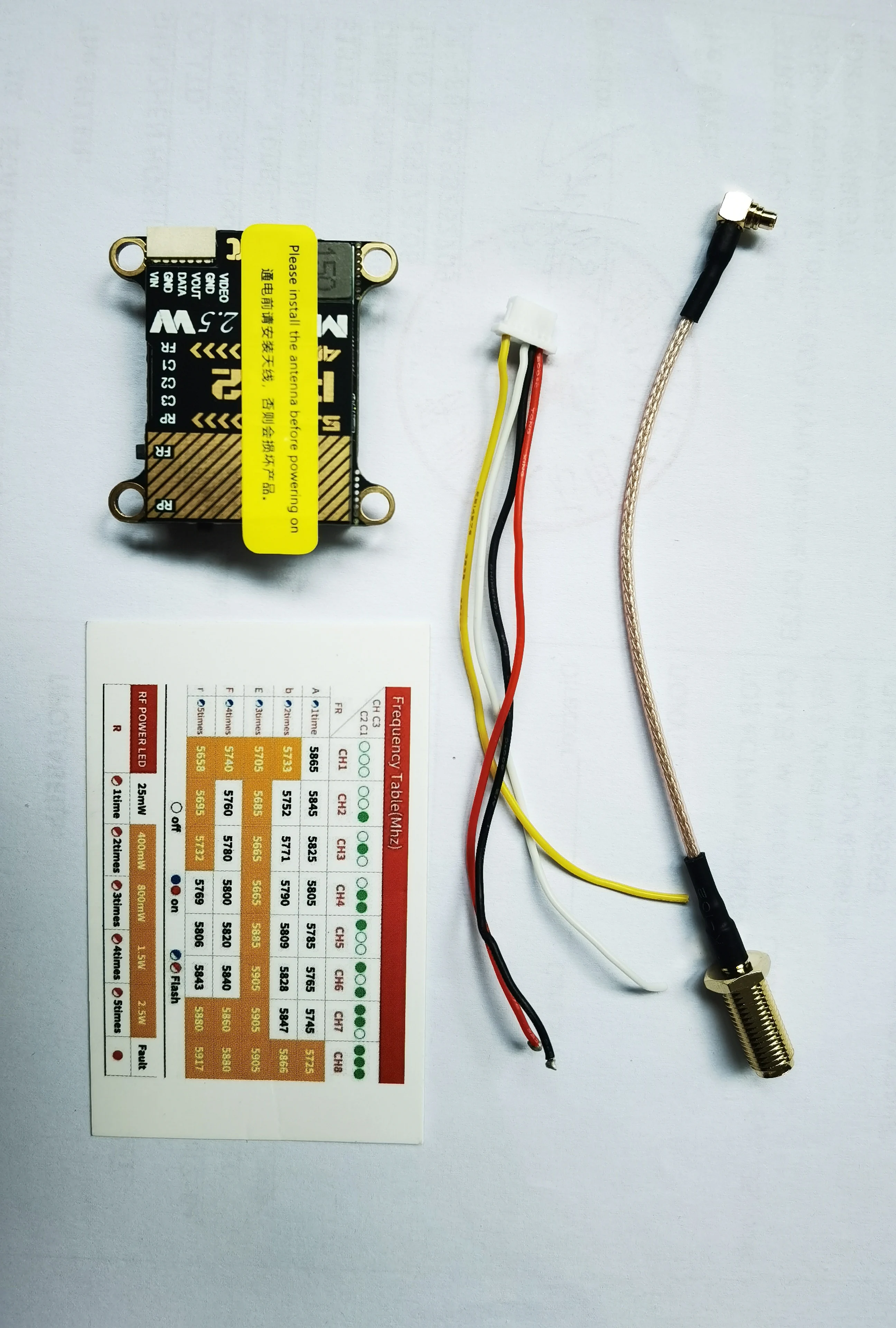 Fpv Spare Parts Skystars 5.8ghz 40ch 2.5w Vtx Built-in Microphone Mmcx ...