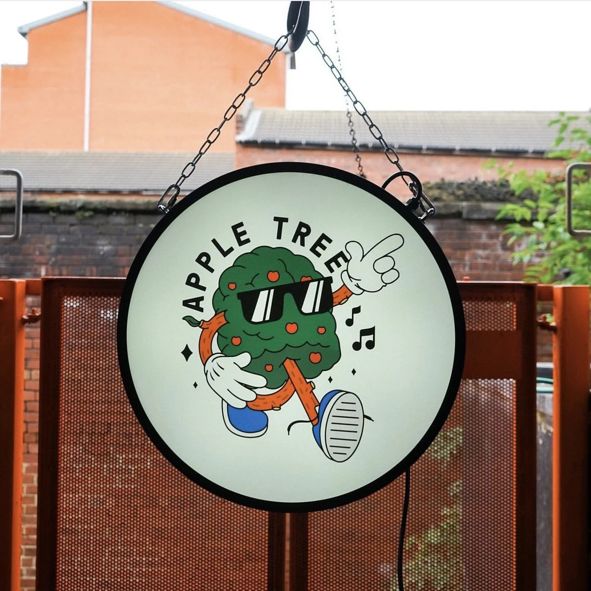 Custom Business Sign Logo Signage Indoor Wall Round Led Lights Logo ...