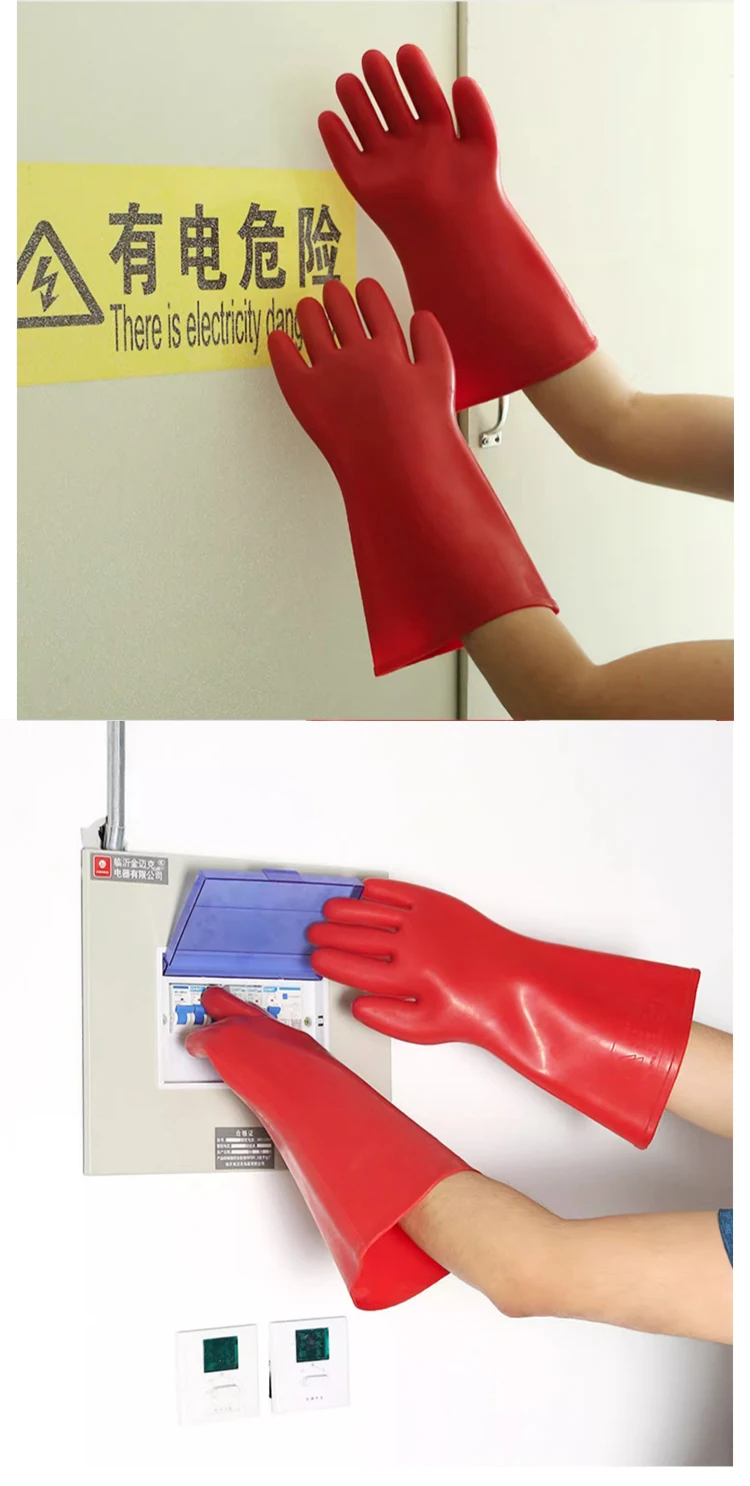 High Voltage 25KV Electrician Gloves - Safety & Insulation