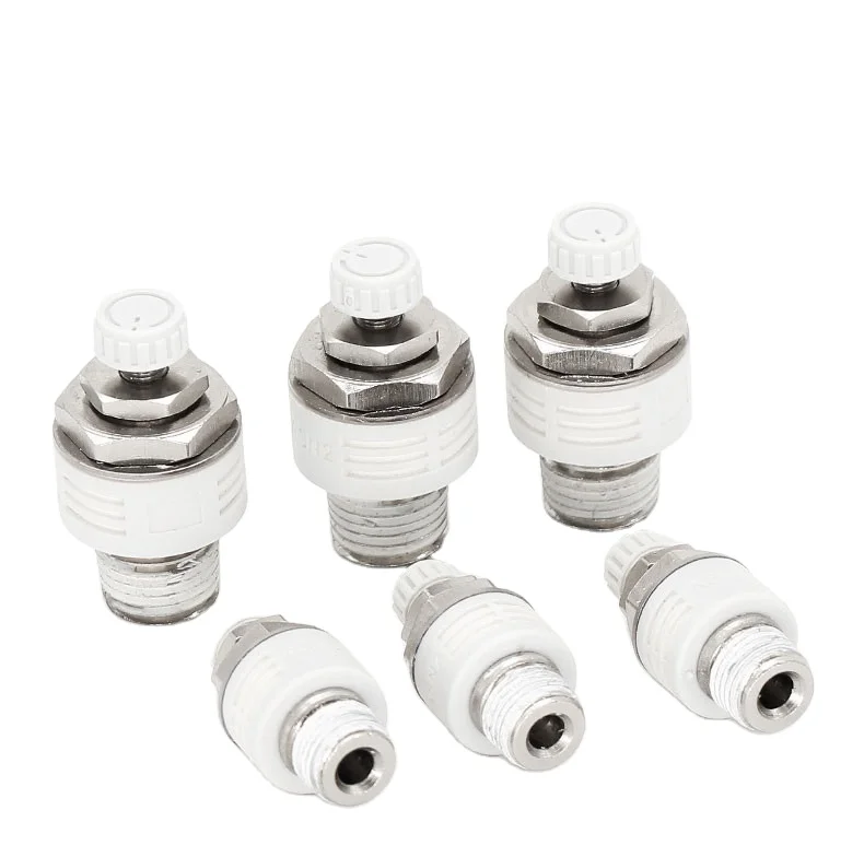 Smc Type Adjustable Plastic Muffler Asn2-m5 01 02 03 04 Solenoid Valve ...