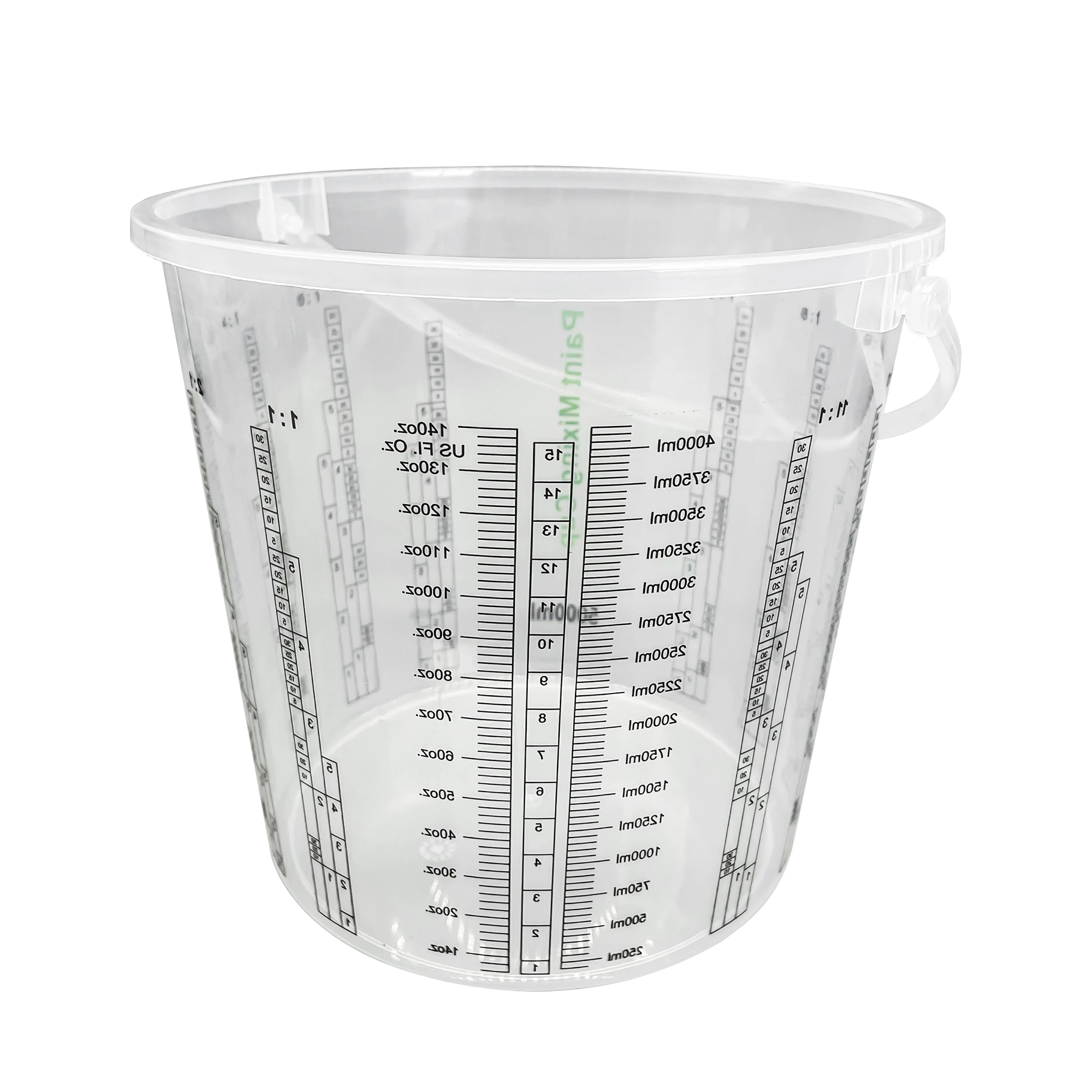 Custom Disposable Plastic Spray Mixing Measure Cup Large Paint Mixing Cups 5000ml 5l Liter - Buy ...