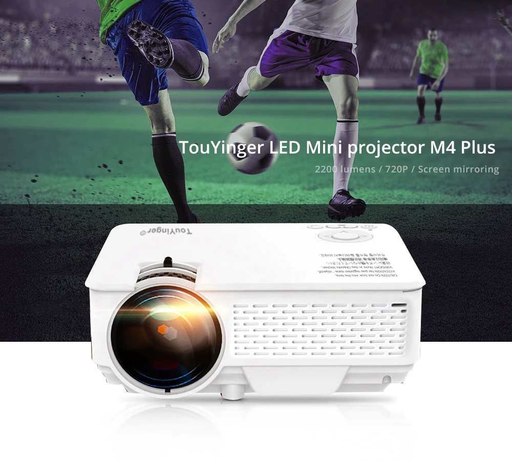 Touyinger Mini LED Projector M4 Plus - 720P Home Cinema