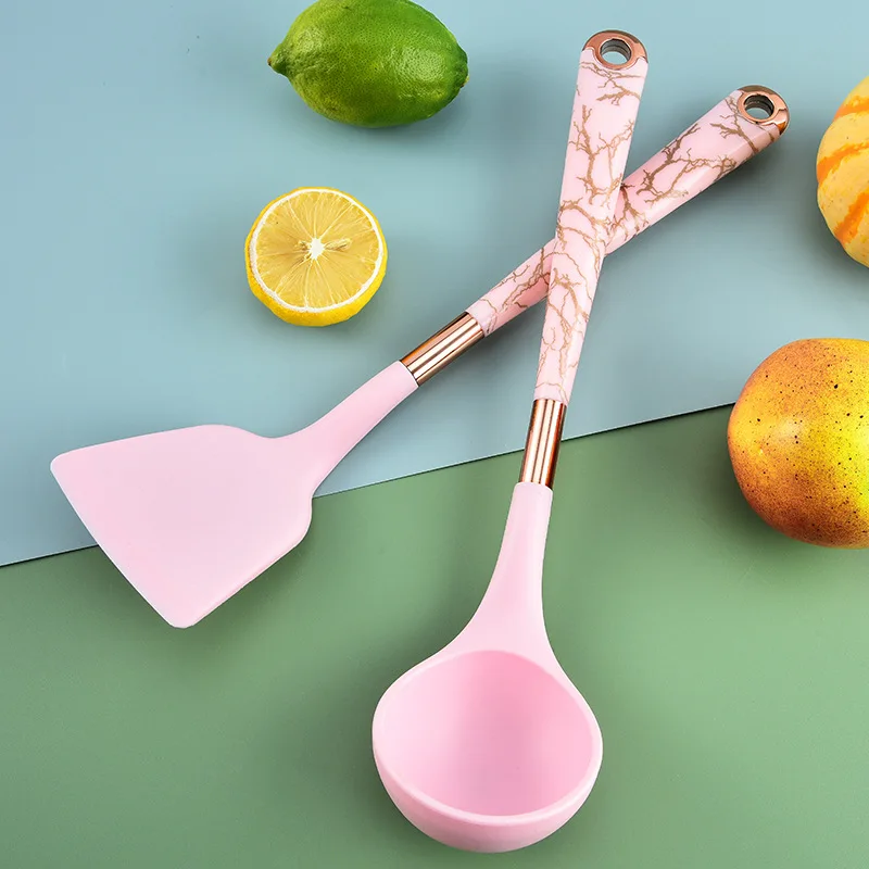 Home Kitchen Luxury - 7 Pieces Silicone Cooking Utensils