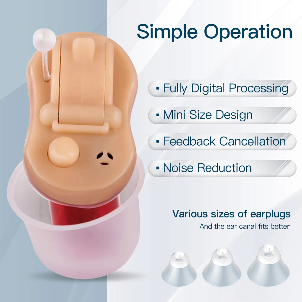 Listener Invisible Hearing Aids In Ear Digital Programmable Appareil ...