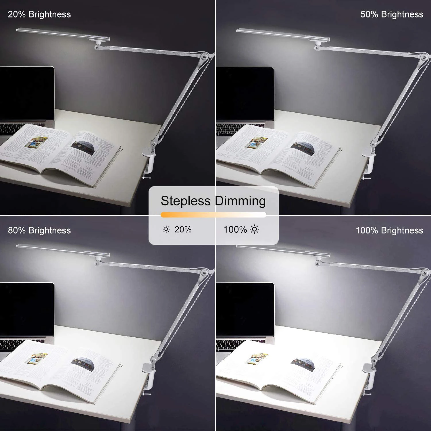 High Quality Dimmable Desk Lamp Eyelash Extension Lamp LED Flexible Arm ...