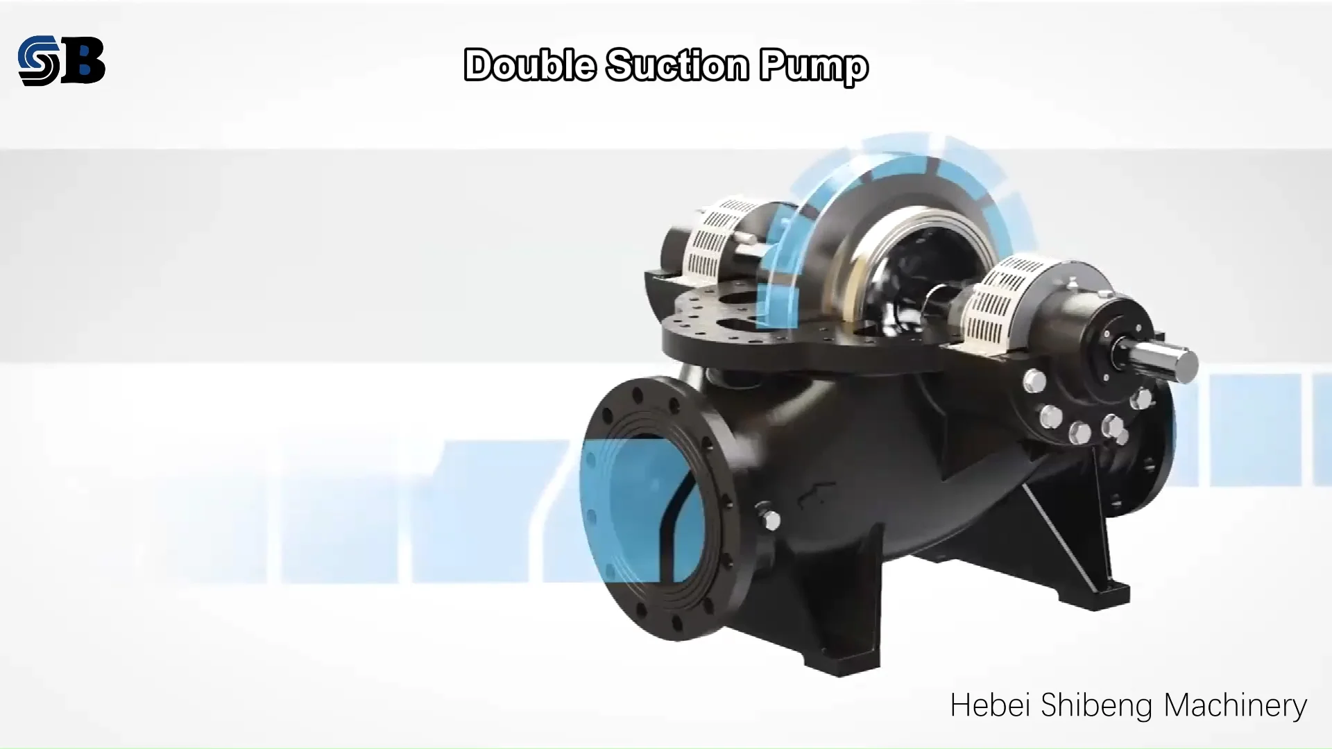 Double Volute Single Stage Suction Centrifugal Pump Large Flow Rate ...
