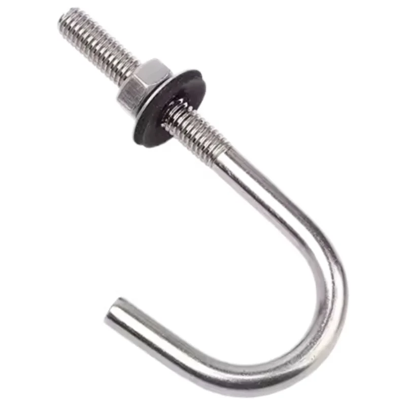 J Type Hook Anchor Bolt With Nut And Washer Steel J Type Expansion ...