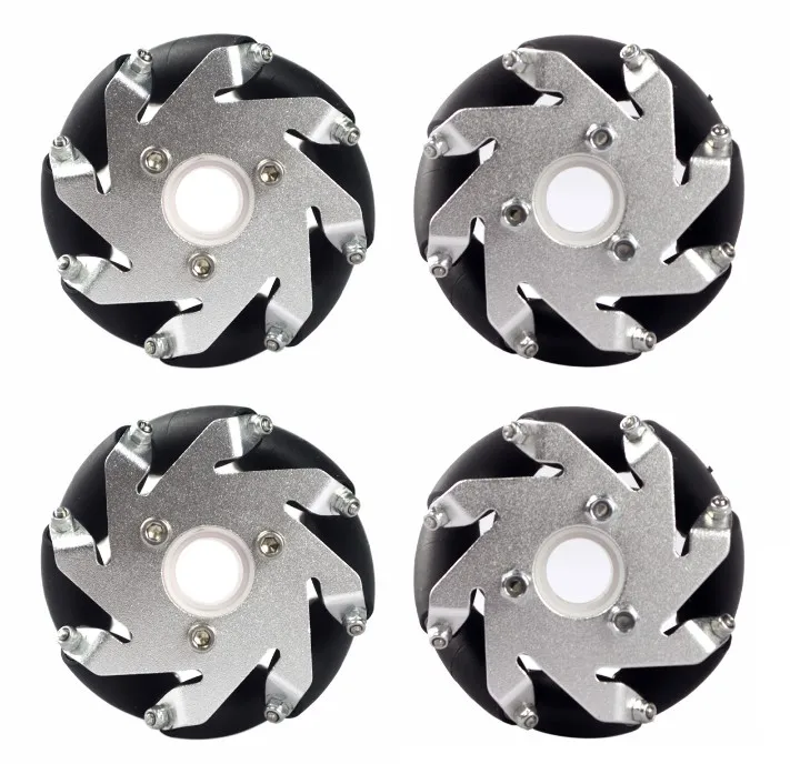 14159 60mm Compatible Mecanum Wheels 0.5kg For 4pcs Wheels Aluminium ...