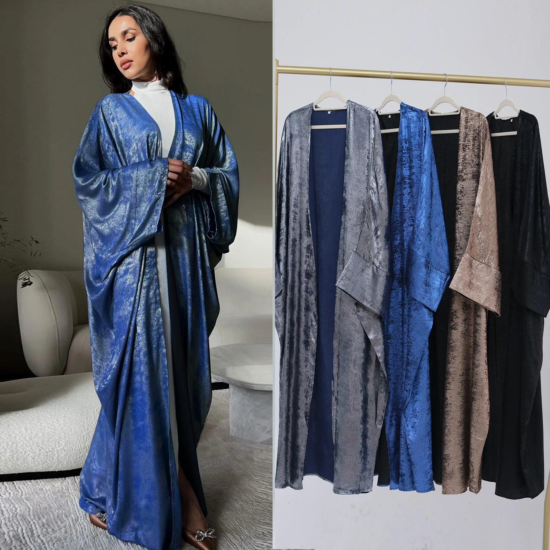 Sharut Wholesale Turkish Modest Kaftan Kimono Elegant Bat Sleeve ...