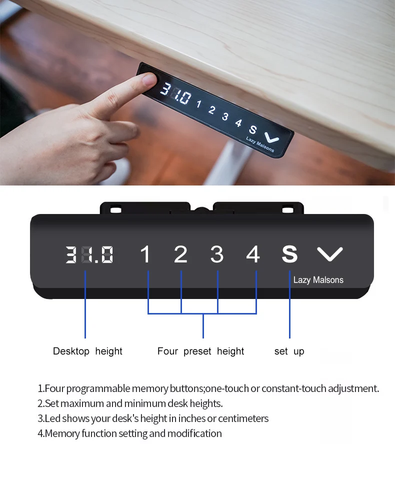 Office Table Modern Workstation Adjustable Standing Desk Lifting Table ...