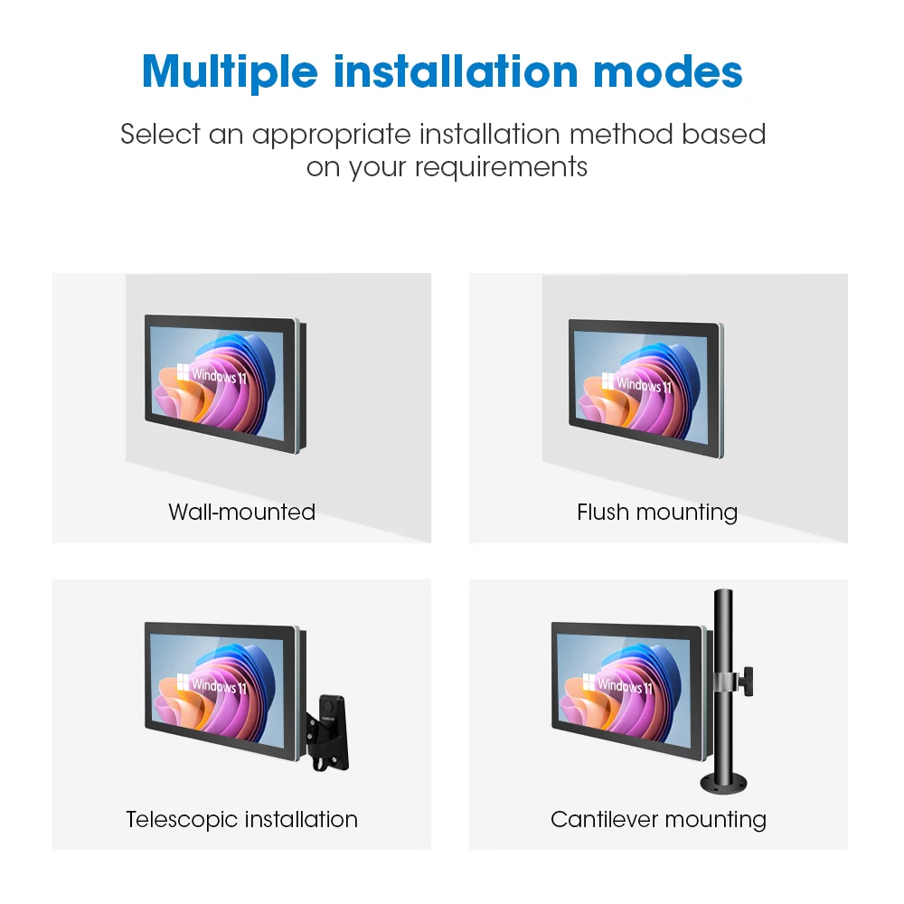 10 Inch Wall Mounted Capacitive Touch Screen Rj45 Wifi Com Rs232 Rs485 ...