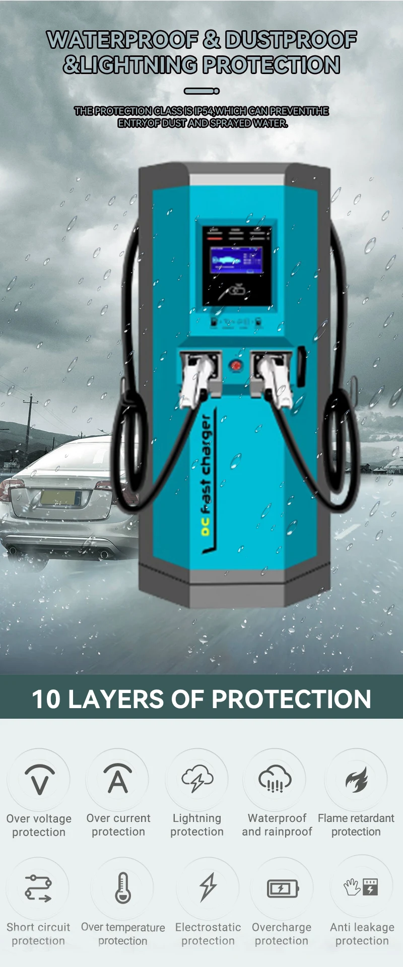 Floor Mounted Dc Ev Charging Station 160kw 180kw 180 Kw 240kw Fast ...