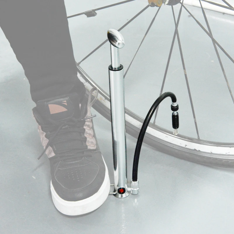 Custom Portable Aluminum Bicycle Air Pump Floor Inflator for Cycling ...