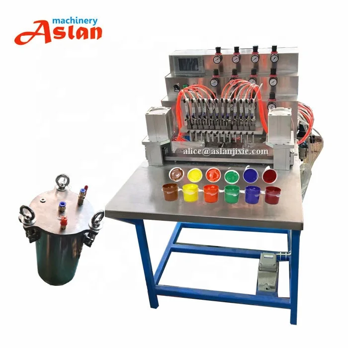 20ml Tempera Paint Set Gouache Color Filling Sealing Machine/ 6 Nozzles ...