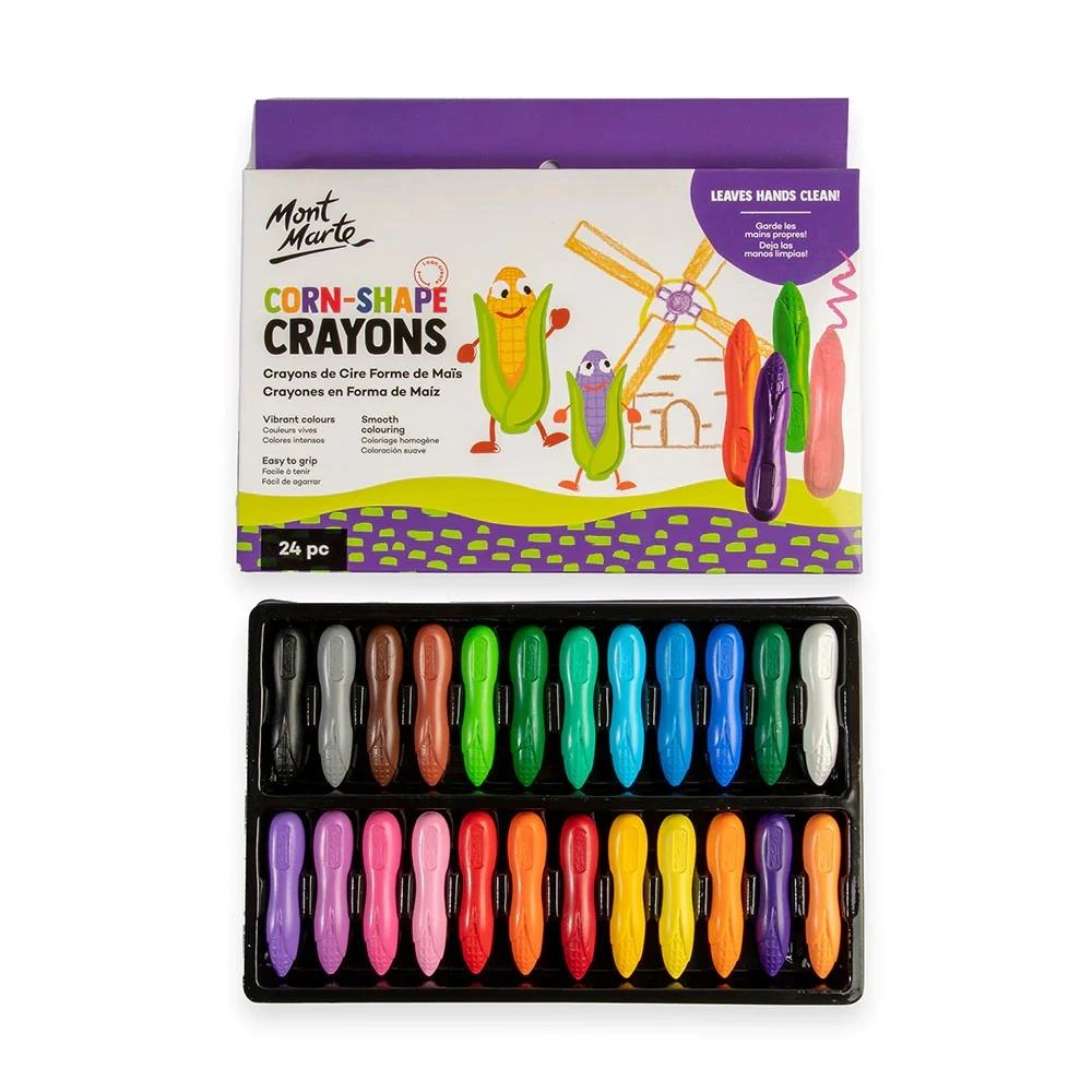 Mont Marte Corn-shape Crayons 24pc Kids Crayon - Buy Corn-shape Crayons ...