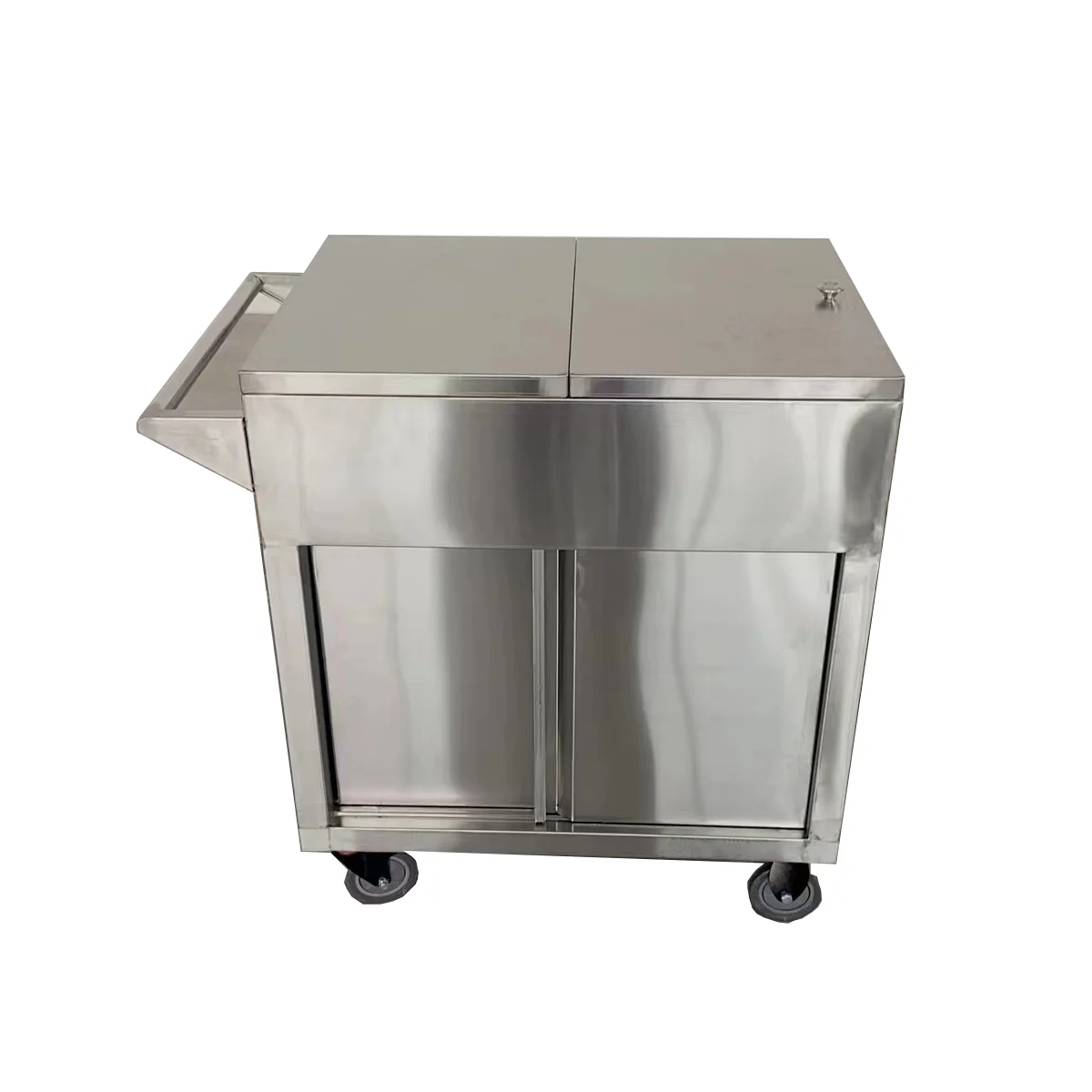 Commercial Kitchen Mobile Stainless Steel Flour And Rice Oil Water ...