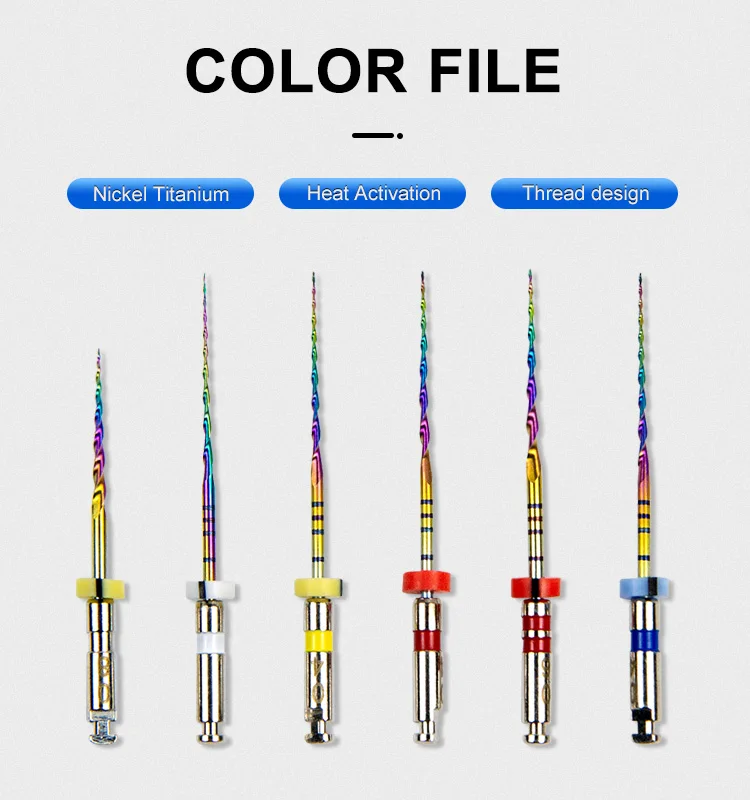Endodontic Root Canal Niti Dentist Tool Universeral Use Rotary Files ...