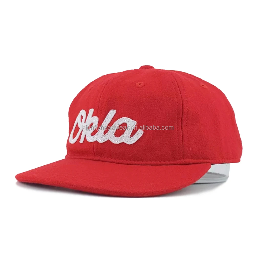 Flat Brim Unstructured 6 Panel Hat Adjustable Back Strap Embroidered ...