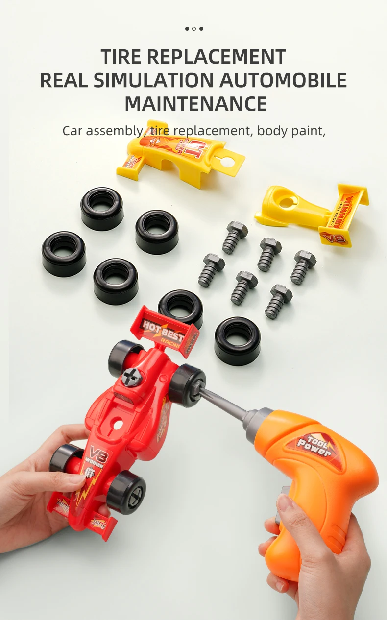 Auto Repair Boy Kids Tool Set – 26PCS Toy Tool Box for Ages 2-13 ...