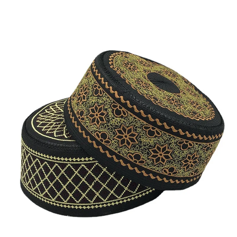 Muslim Prayer Kufi Cap Knitting Men Muslim Cap Colors Daily Wear Men's ...