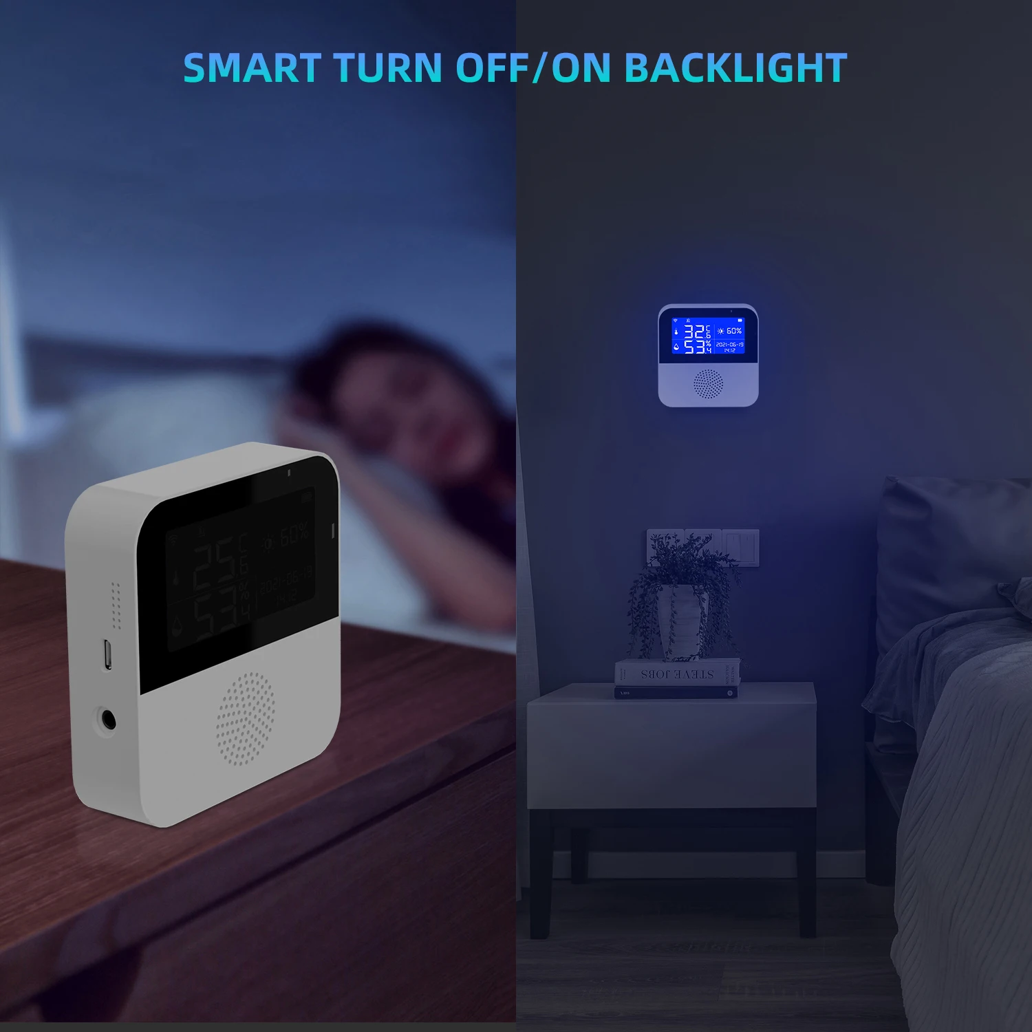 Tuya Smart Wifi Temperature Humidity Sensor - Monitor & Control