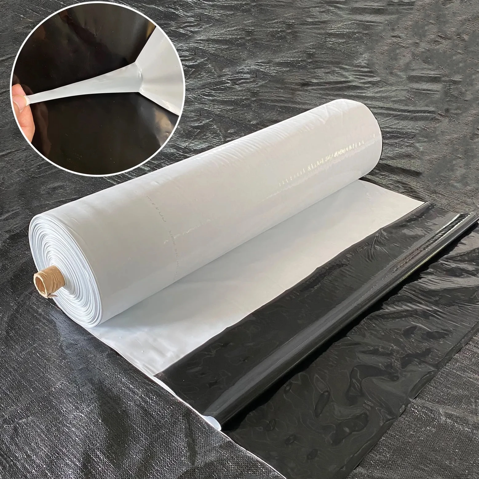 100% Pe Transparent Plastic Agricultural Mulch Film - Buy Mulch Film ...